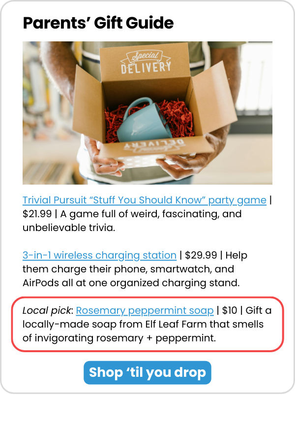 Gift Guide Inclusion – 6AM Advertising